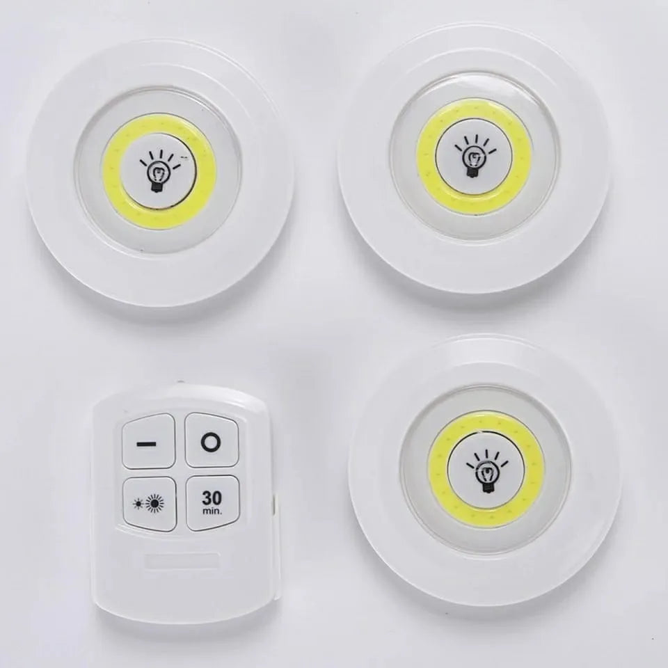 Kit Lâmpada de Led sem fio com Controle Remoto – Lar da Ana